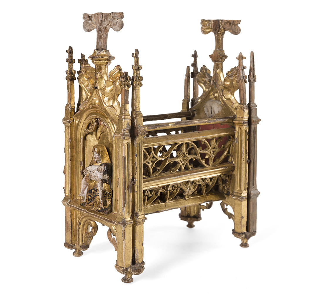 Burrell blog: researching a miniature Medieval cradle